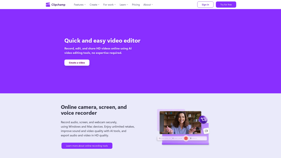Clipchamp | Editor de video AI gratuito para videos HD y sub...