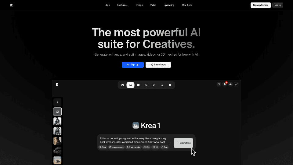 Krea AI | Generador de Imágenes AI en Tiempo Real y Ampliado...