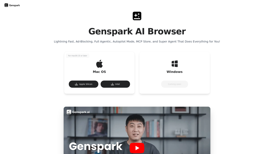 Download Genspark Browser | agenthunt.io