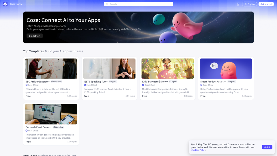 Coze AI Development Platform | agenthunt.io