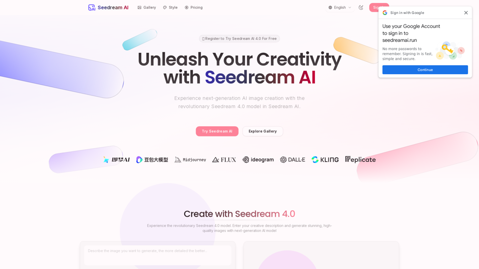 Seedream AI Free AI Art Generator Image Generation Tools 