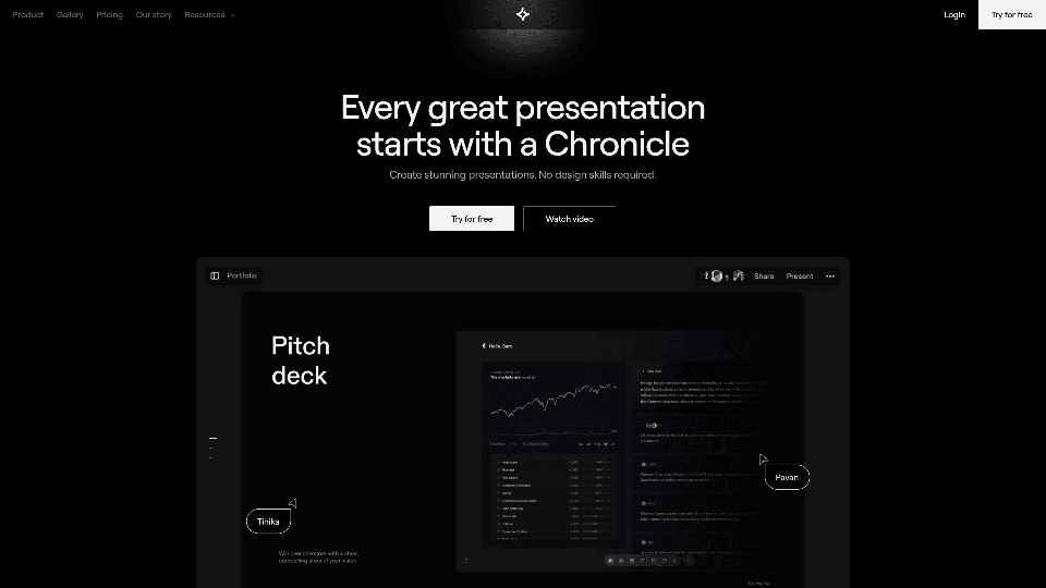 Chronicle | AI-Powered Presentation Maker for Teams and Stor...