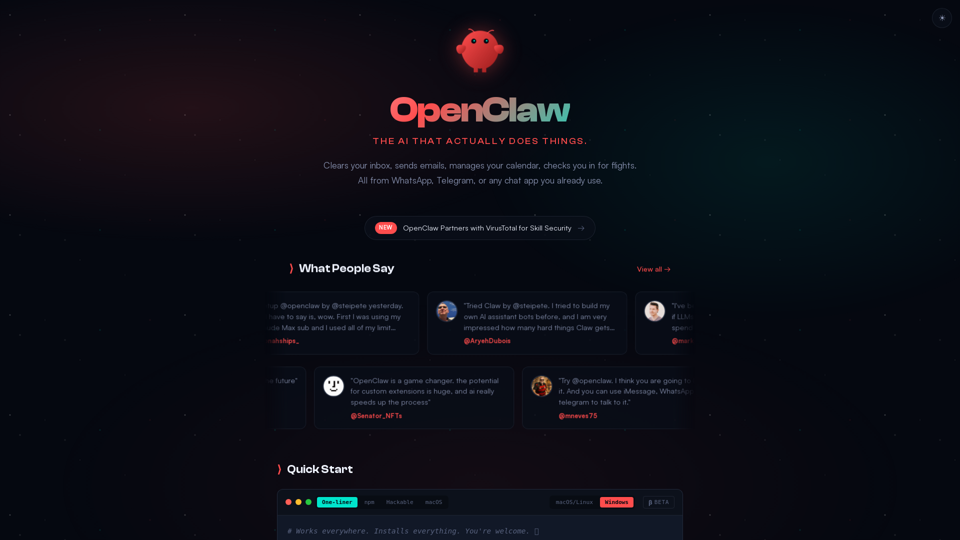 OpenClaw AI | agenthunt.io